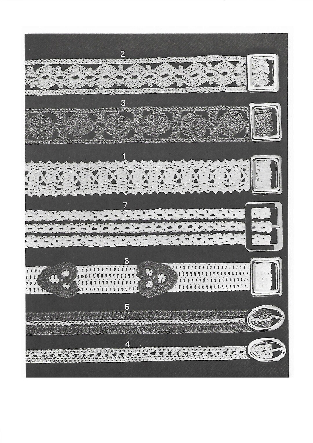 Vintage Crochet Pattern Watch Straps Retro 1970s Pattern Watch Lovers ...