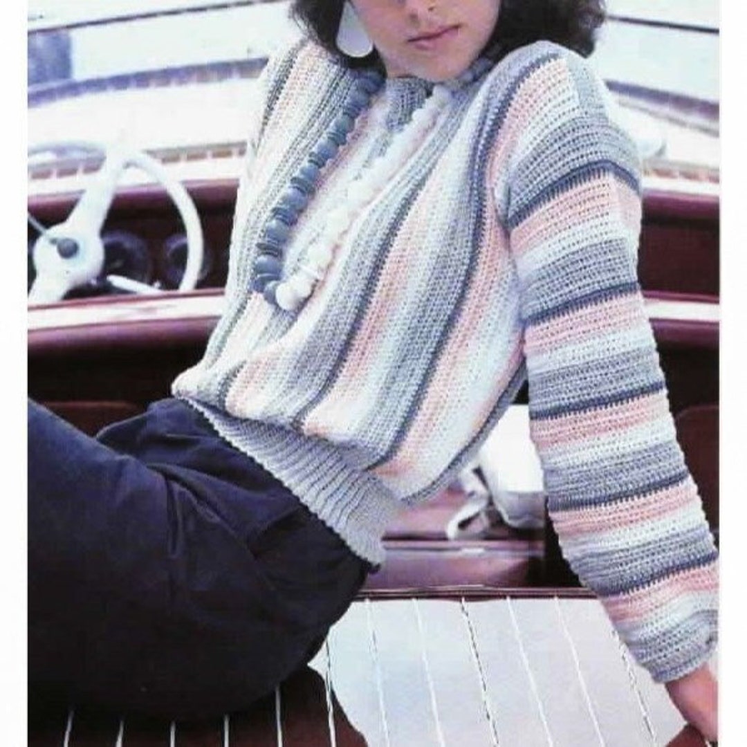 CROCHET Sweater PATTERN Women, Crochet Pullover Sweater Pattern ...