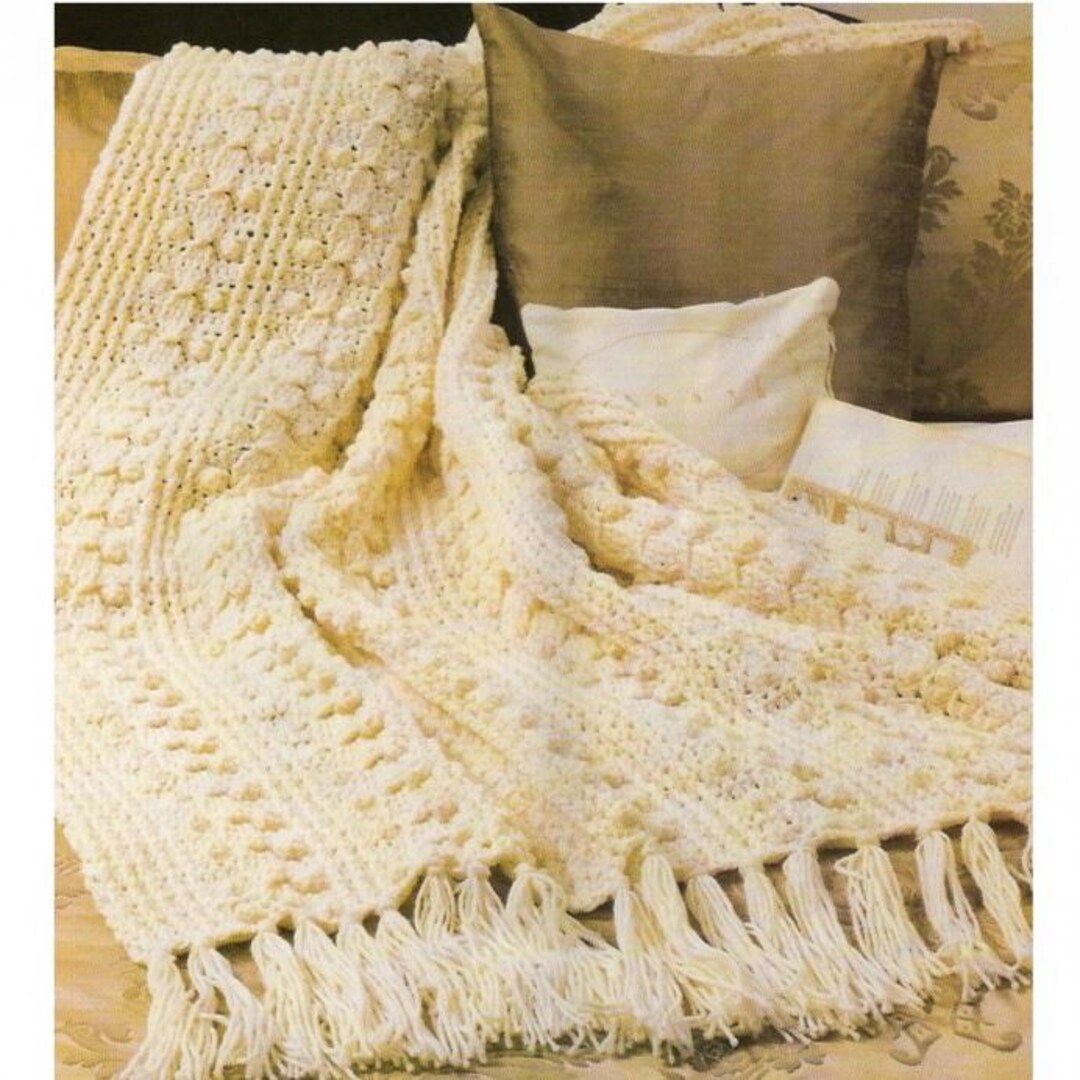 CROCHET Afghan PATTERN, Crochet Blanket Pattern, Fisherman Blanket ...
