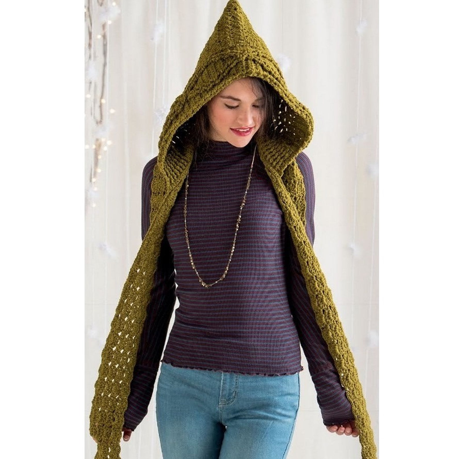 Hooded Scarf Crochet Pattern PDF Instant Digital Crochet Hood Pattern ...
