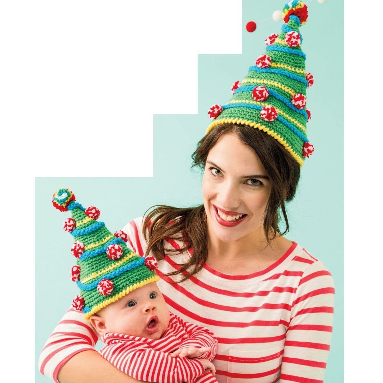 Christmas Tree Hat Crochet Pattern PDF Instant Digital Santa Hat ...