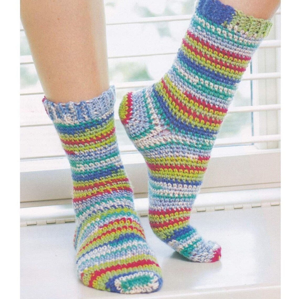Crochet Socks Pattern PDF Instant Digital Crochet House Socks - Etsy