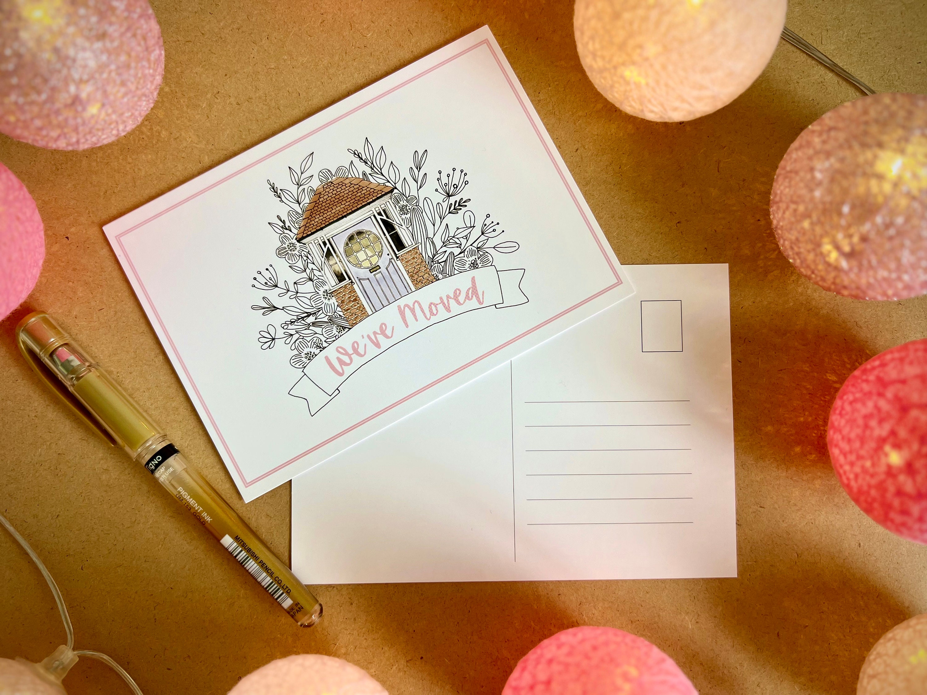 We’ve Moved Postcards, Multipack Change of Address Cards, Floral New ...