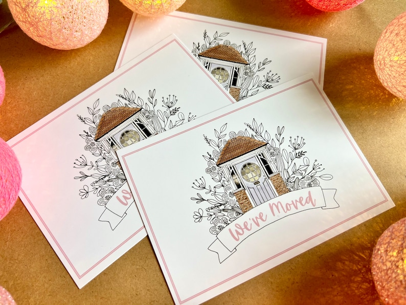 We’ve Moved Postcards, Multipack Change of Address Cards, Floral New ...
