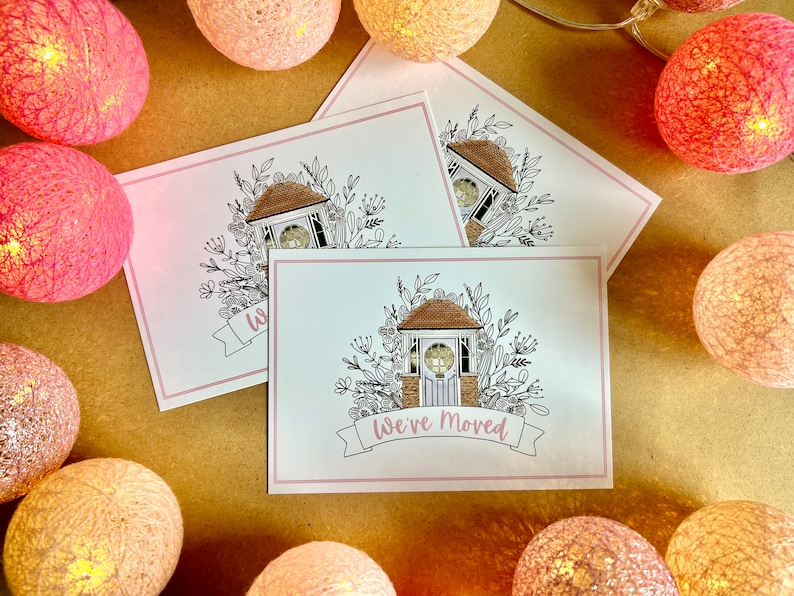 We’ve Moved Postcards, Multipack Change of Address Cards, Floral New ...