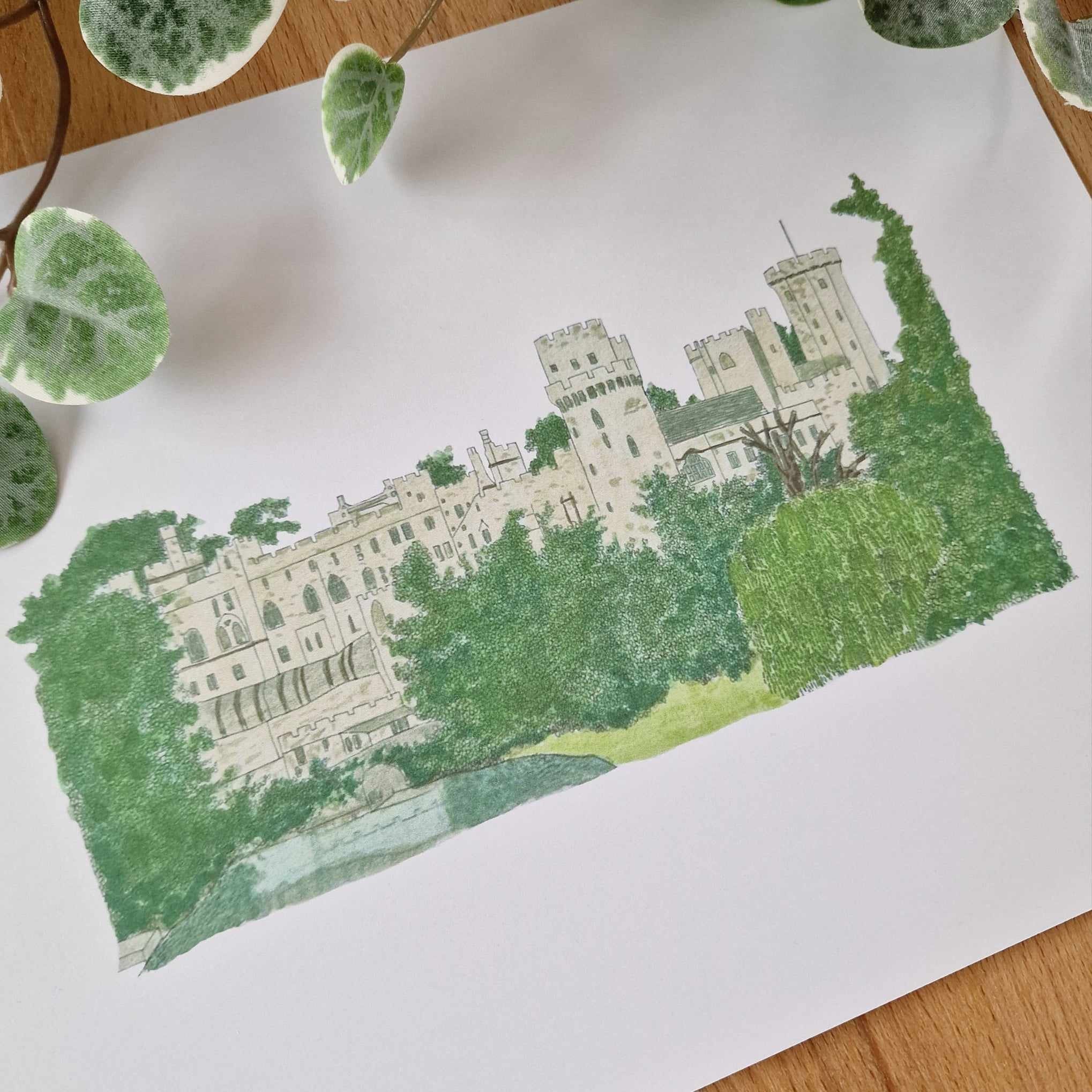 Warwick Castle Illustration: Hand-drawn Wedding Venue (PNG Download) - Etsy