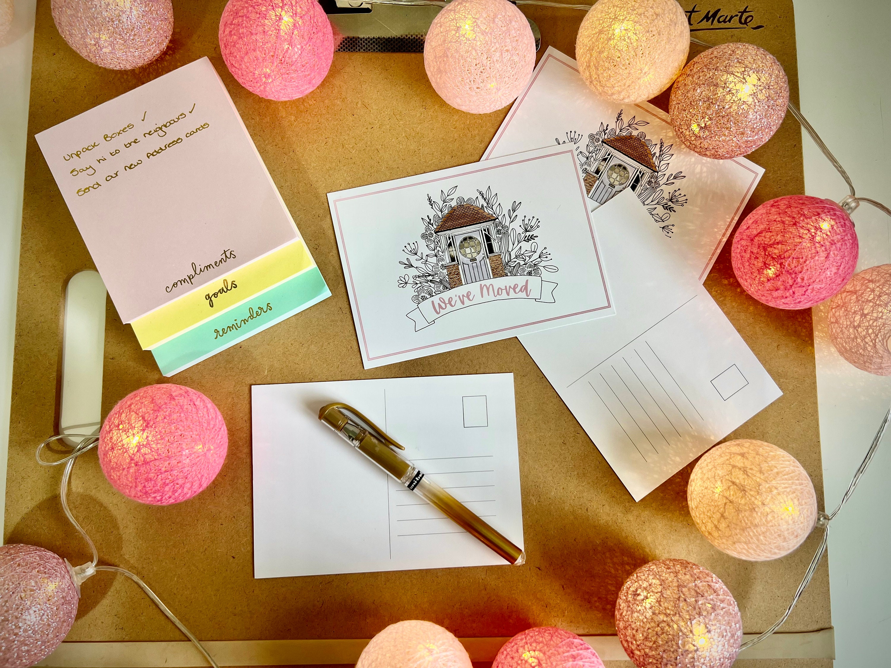 We’ve Moved Postcards, Multipack Change of Address Cards, Floral New ...