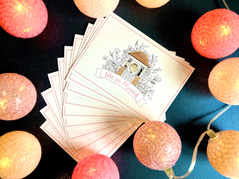 We’ve Moved Postcards, Multipack Change of Address Cards, Floral New ...