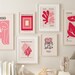 Red Gallery Wall Set of 6 Exhibition Poster Setmatisse Print - Etsy
