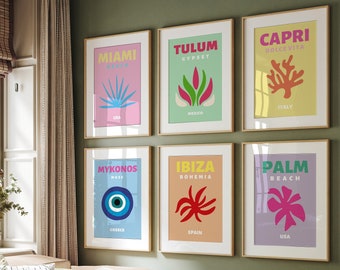 Preppy Miami Poster - Etsy