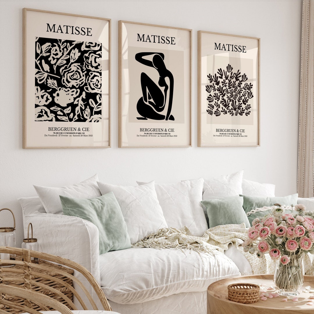 Set of 3 Henri Matisse Print, Matisse Print Download, Museum Poster ...