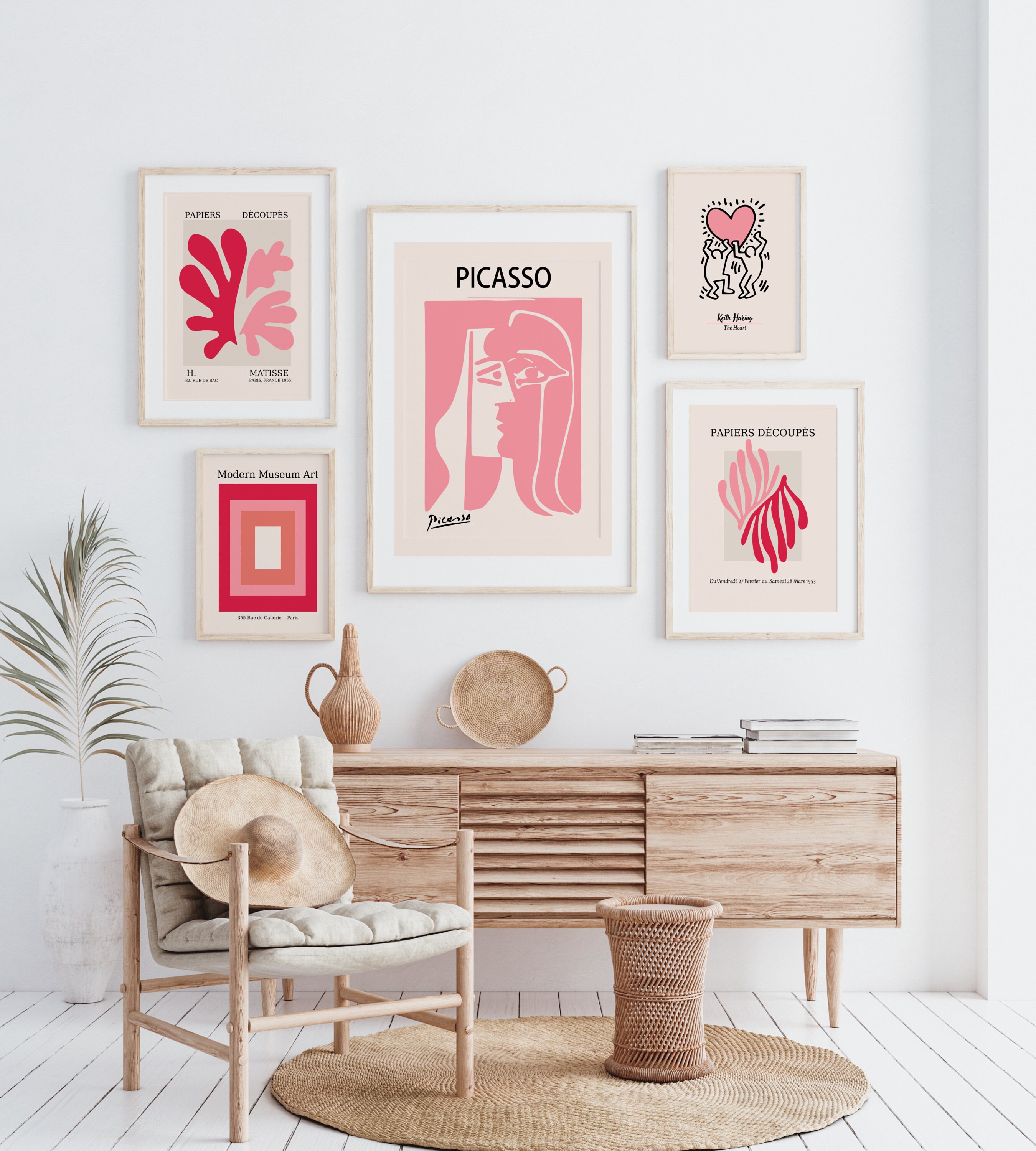Red Gallery Wall Set of 6 Exhibition Poster Setmatisse Print - Etsy