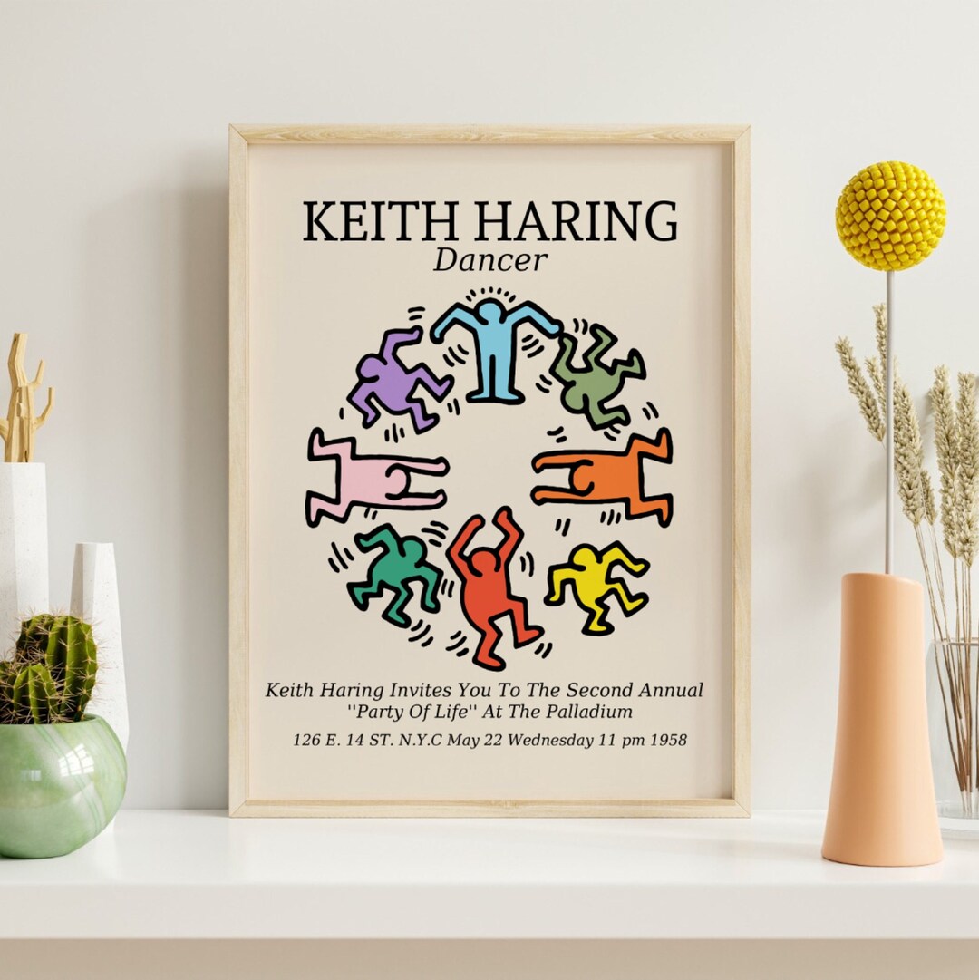 Keith Haring Poster, Keith Haring Exhibition Poster, Pop Art Print ...