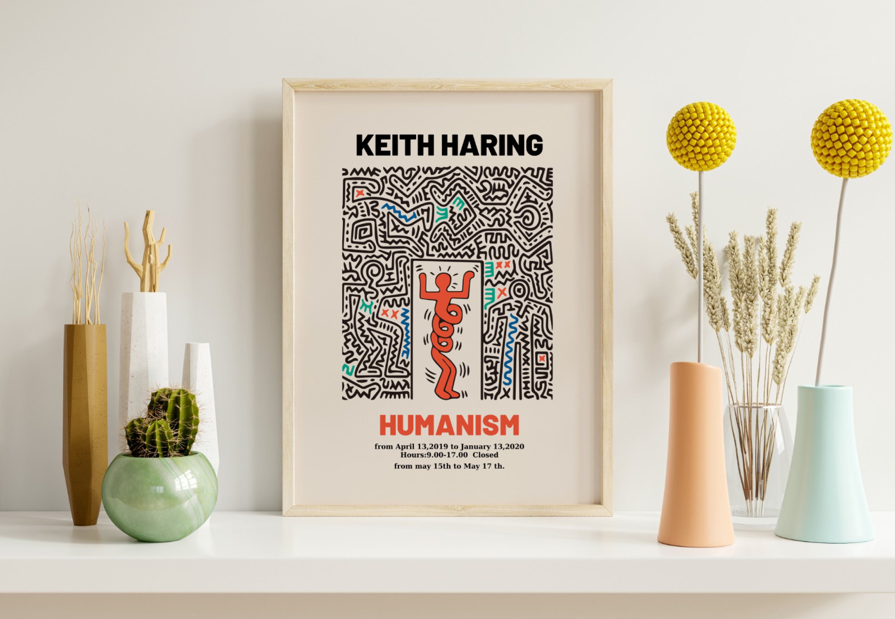 Keith Haring Humanism, Keith Haring Pop Art, Keith Haring Poster, Keith ...