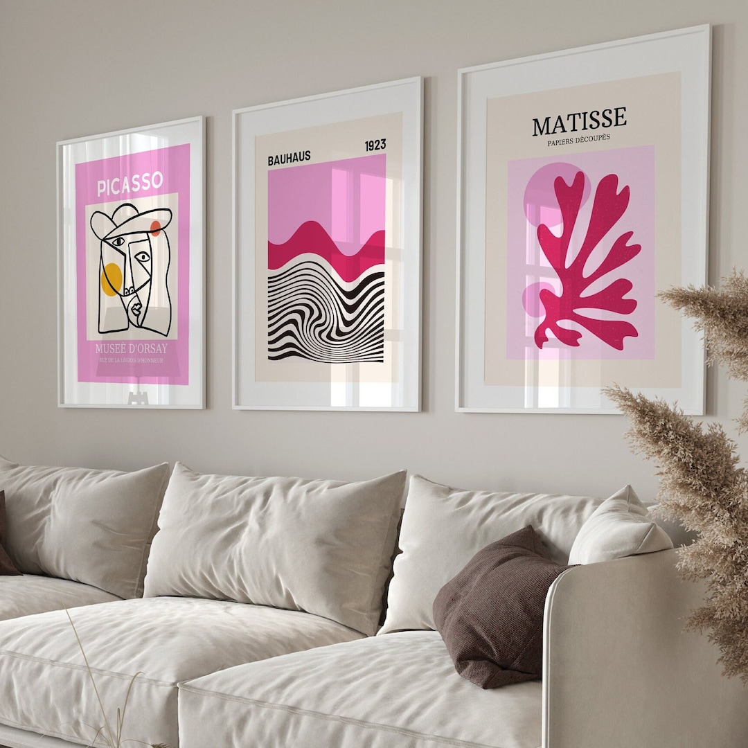 Gallery Wall Art Set of 3, Picasso Print, Matisse Poster, Picasso ...