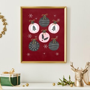 Gallery Set of 6 Christmas Prints,holiday Wall Decor,xmas Poster Bundle ...