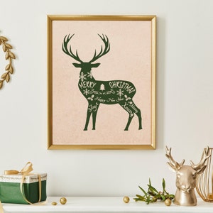 Gallery Set of 6 Christmas Prints,holiday Wall Decor,xmas Poster Bundle ...