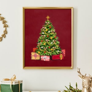Gallery Set of 6 Christmas Prints,holiday Wall Decor,xmas Poster Bundle ...