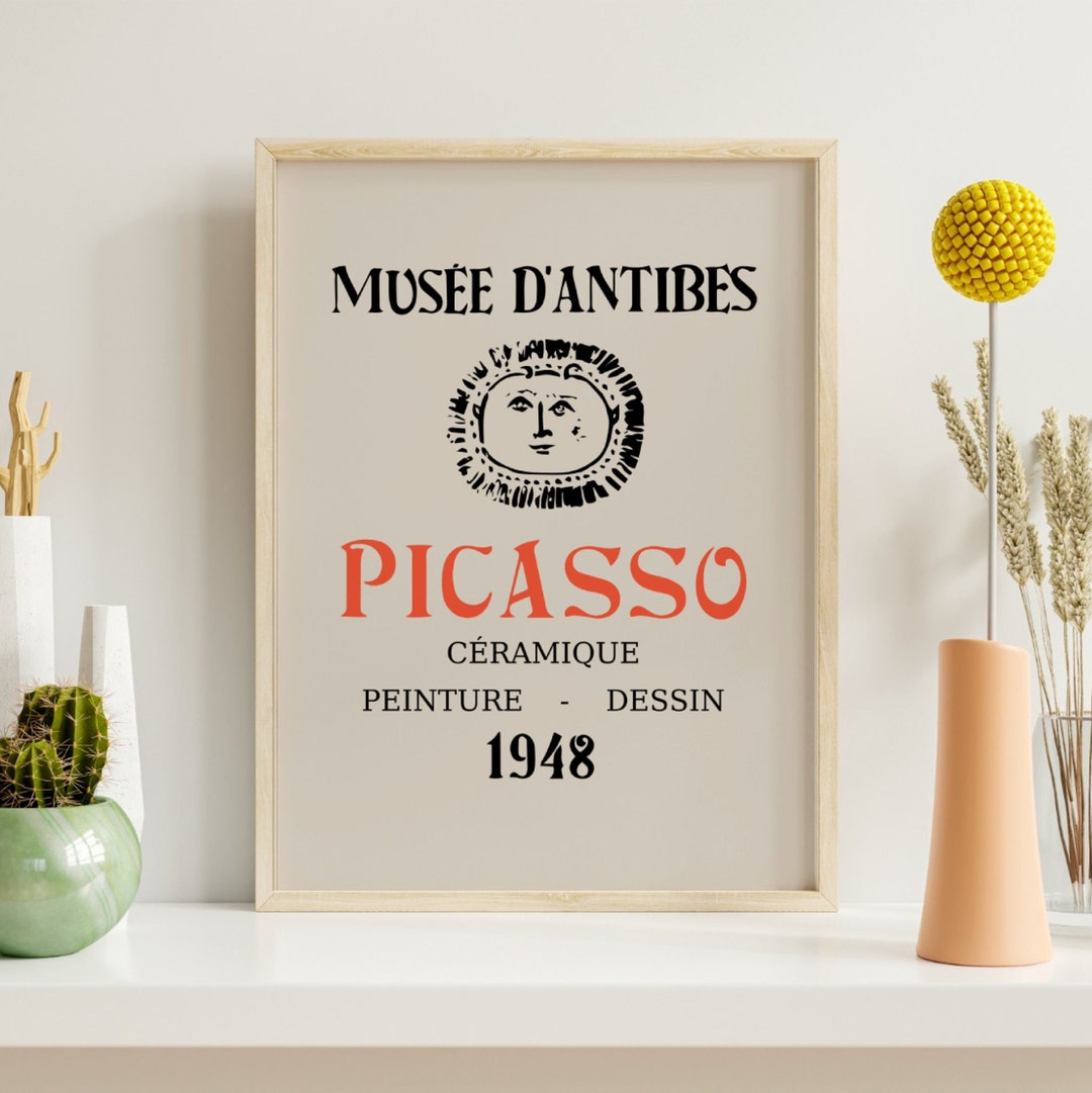 PICASSO Exhibition Poster, Abstract Gallery Print, Picasso Wall Art ...