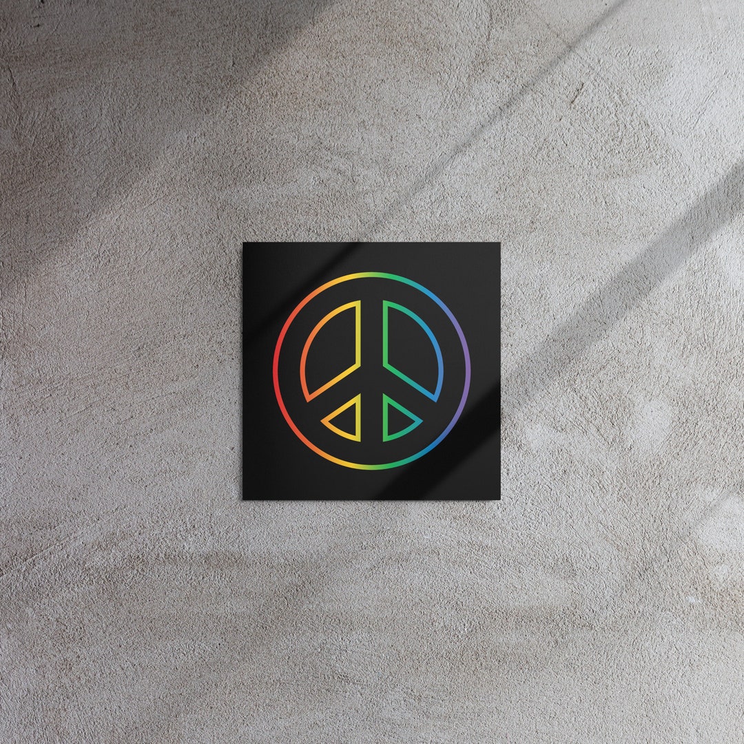 Peace Sign Metal Print - Etsy