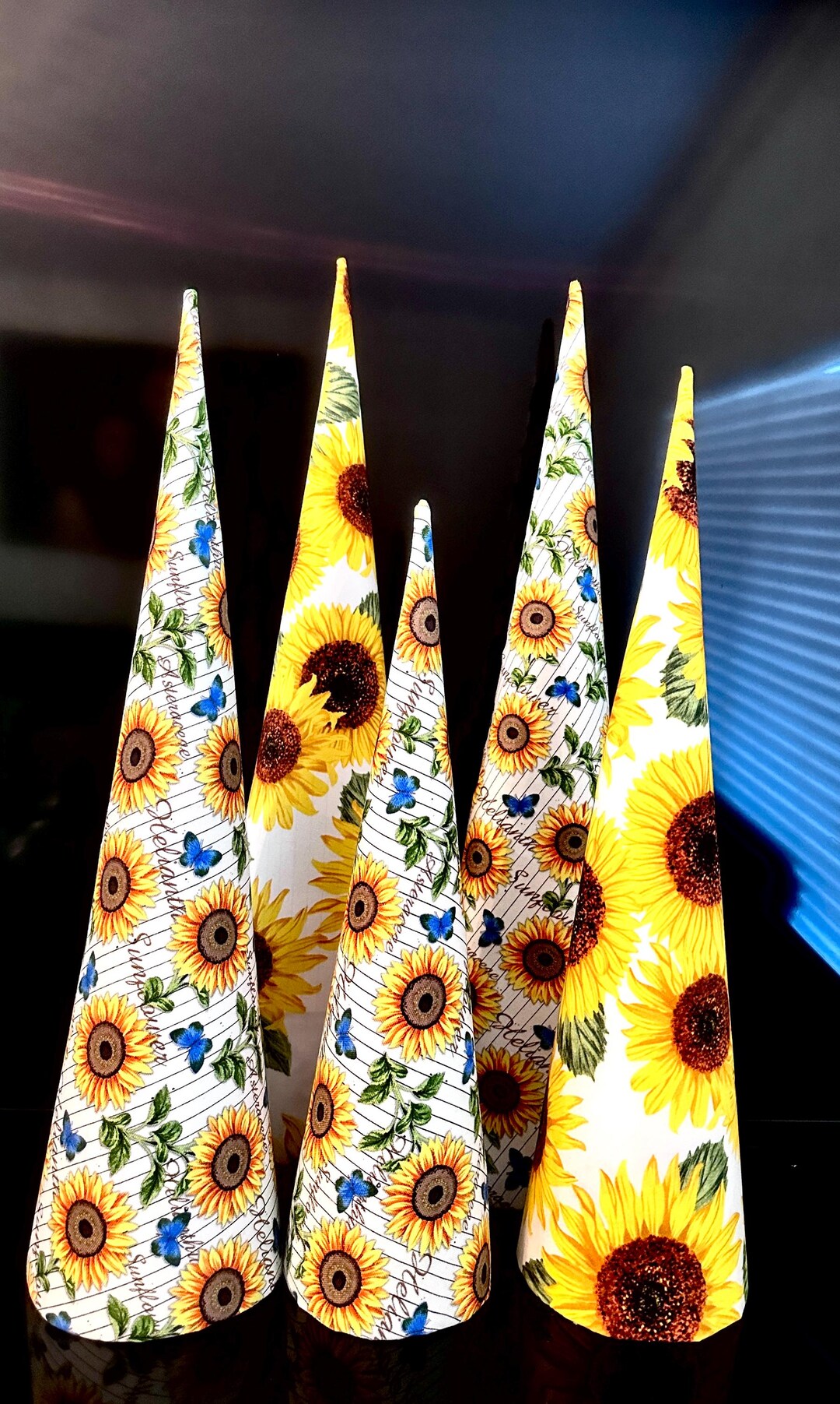 Sunflowers Cone Tree - Etsy