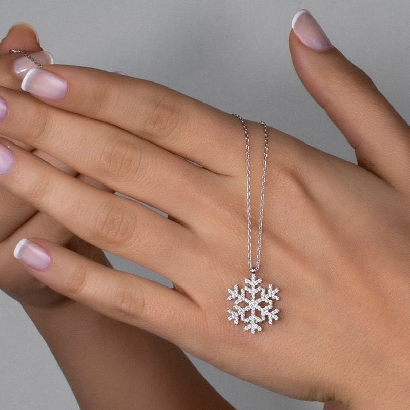 Snowflake Ring Pave - Etsy UK