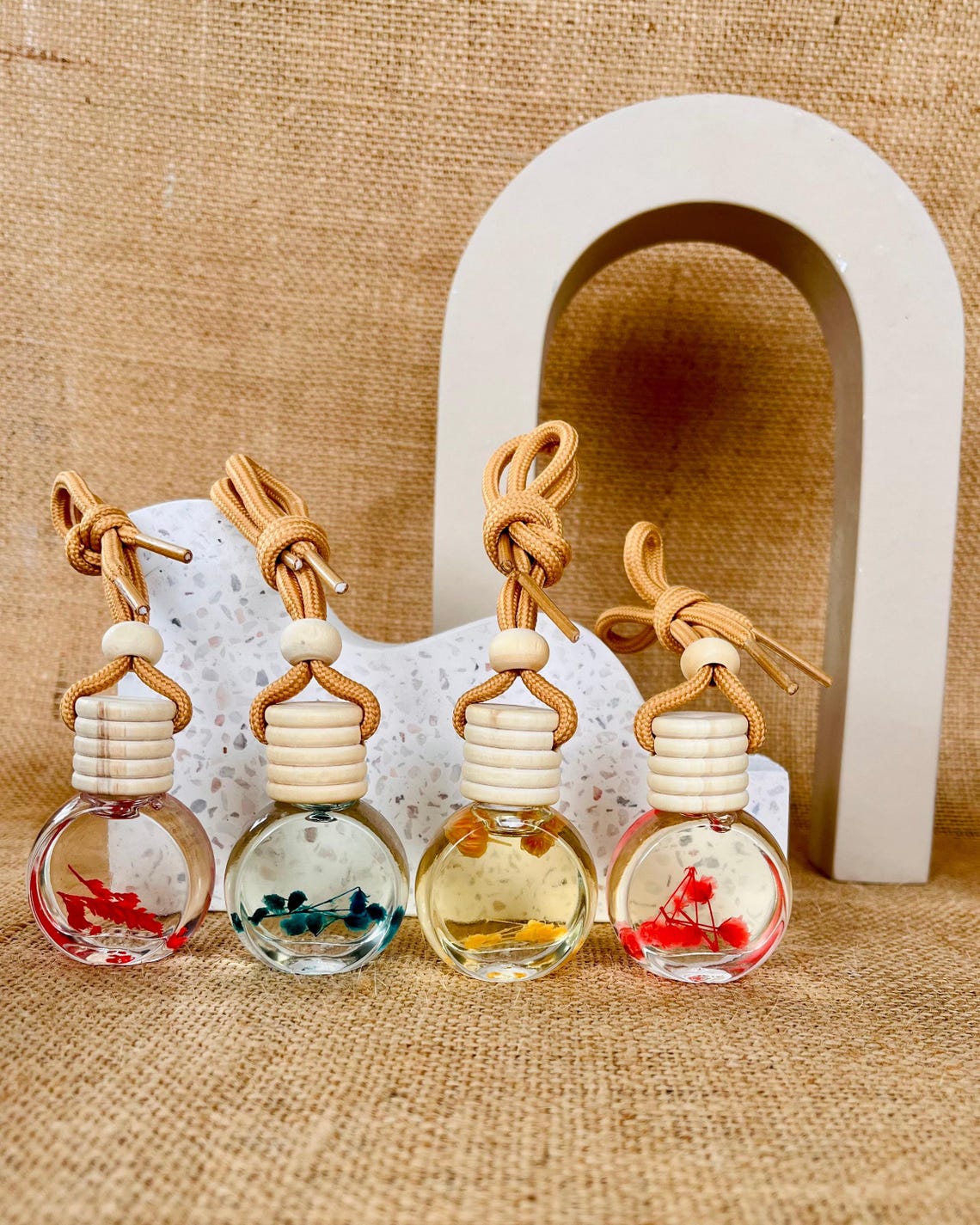 Botanical Hanging Car Diffuser, Cute Scented Car Accessories to Refresh ...