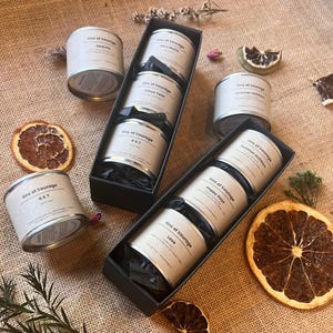 Candle Gift Pack With Mini Tins | Small Candle Gift Box - Etsy