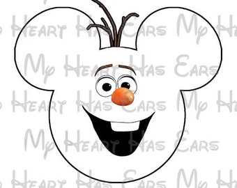 Kristoff Frozen Mickey Mouse Head Ears Image Png Digital File - Etsy