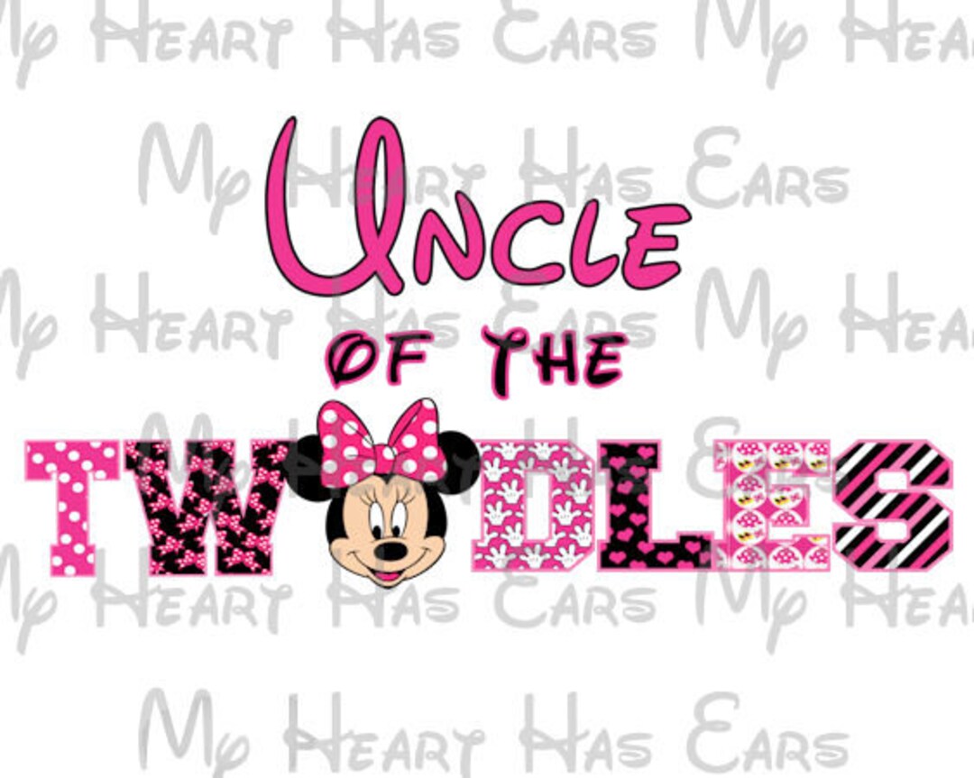 Minnie Mouse Uncle of the Twodles Birthday Girl Image Png - Etsy
