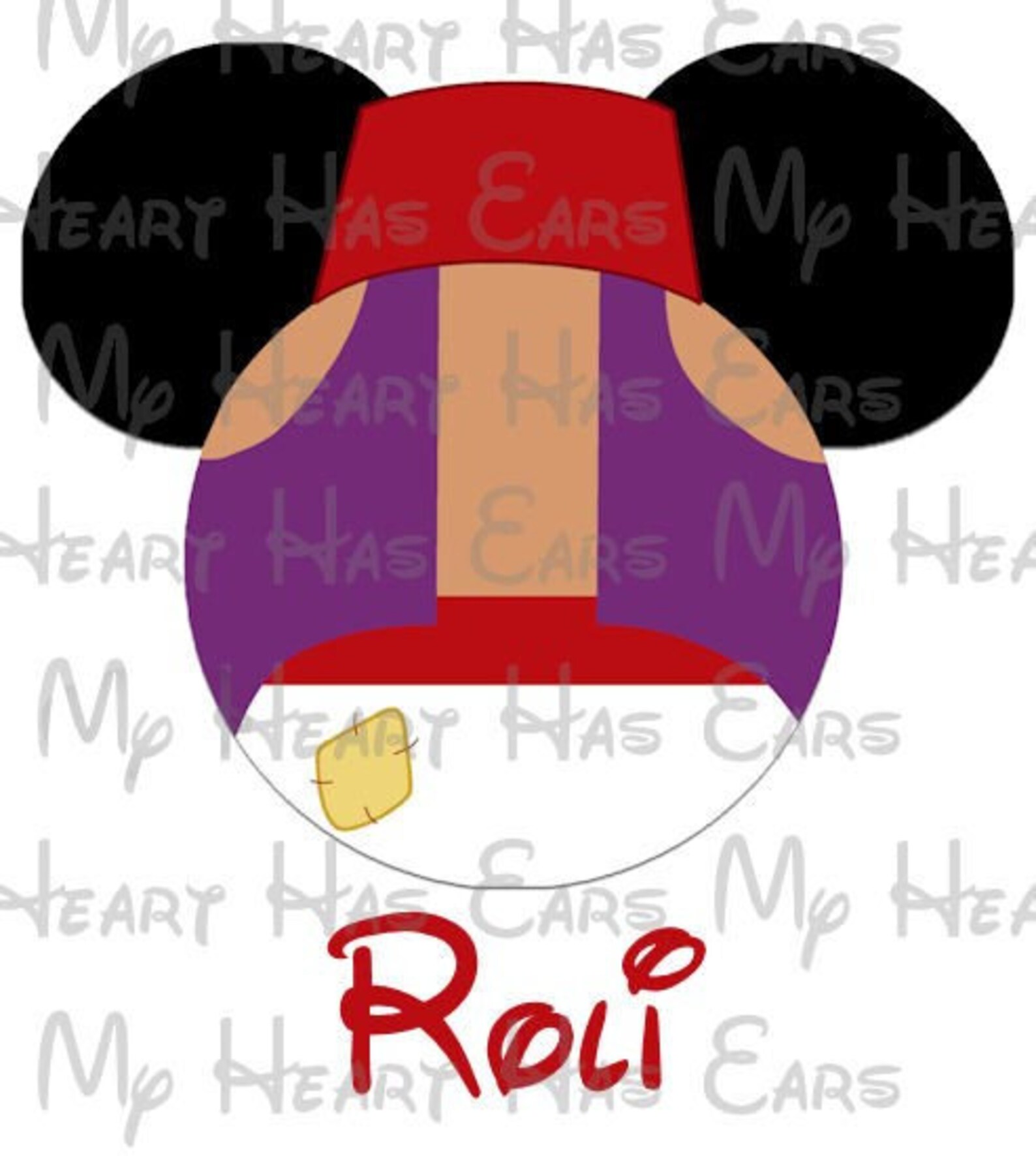 Aladdin Mickey Mouse Head Ears Image Png Digital File - Etsy