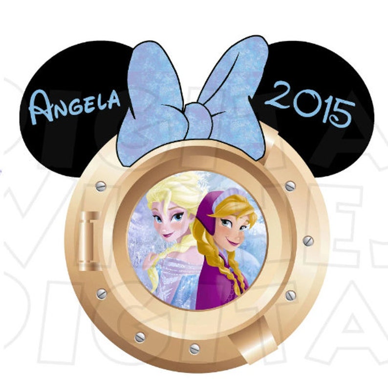 Frozen Anna and Elsa Mickey Minnie Mouse Head Ears DCL - Etsy