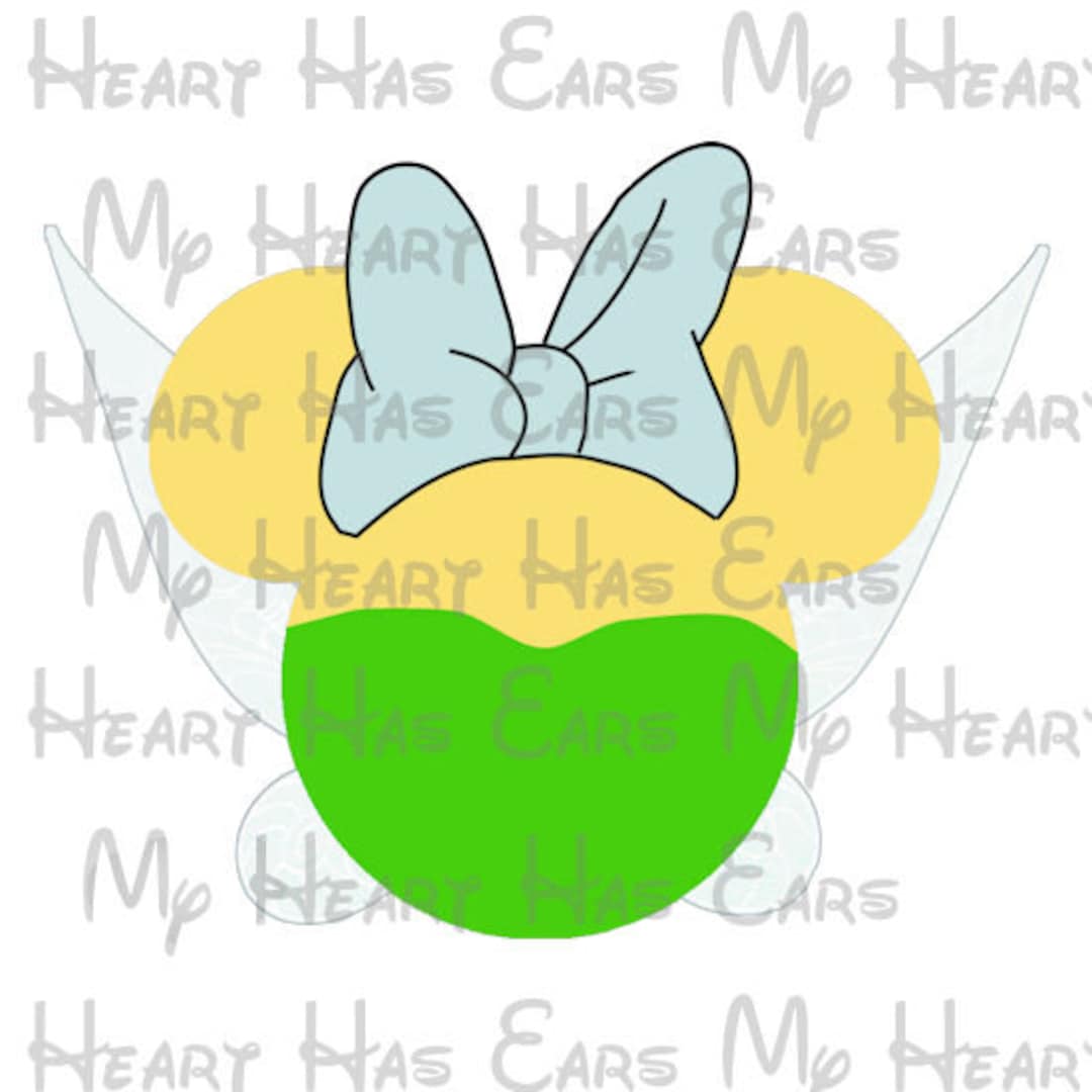 Tinkerbell Minnie Mickey Mouse Head Ears Image Png Digital File ...