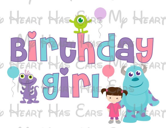 Monsters Inc Daddy of the Birthday Girl Image Png Digital File - Etsy