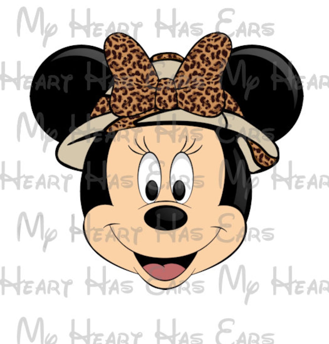 Minnie Mouse Safari Hat Image Png Digital File Sublimation Print ...