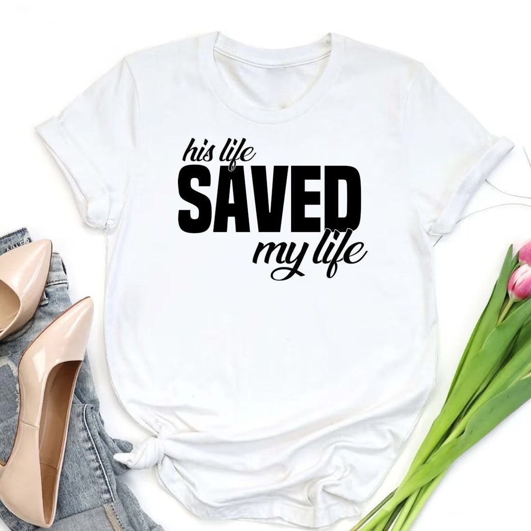 His Life Saved My Life Jesus Christian Image Png Digital File ...