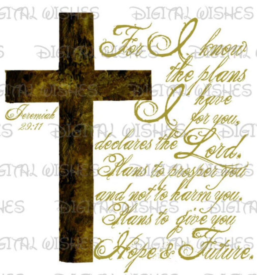 Jeremiah 2911 for I Know the Plans I Have for You Christian - Etsy
