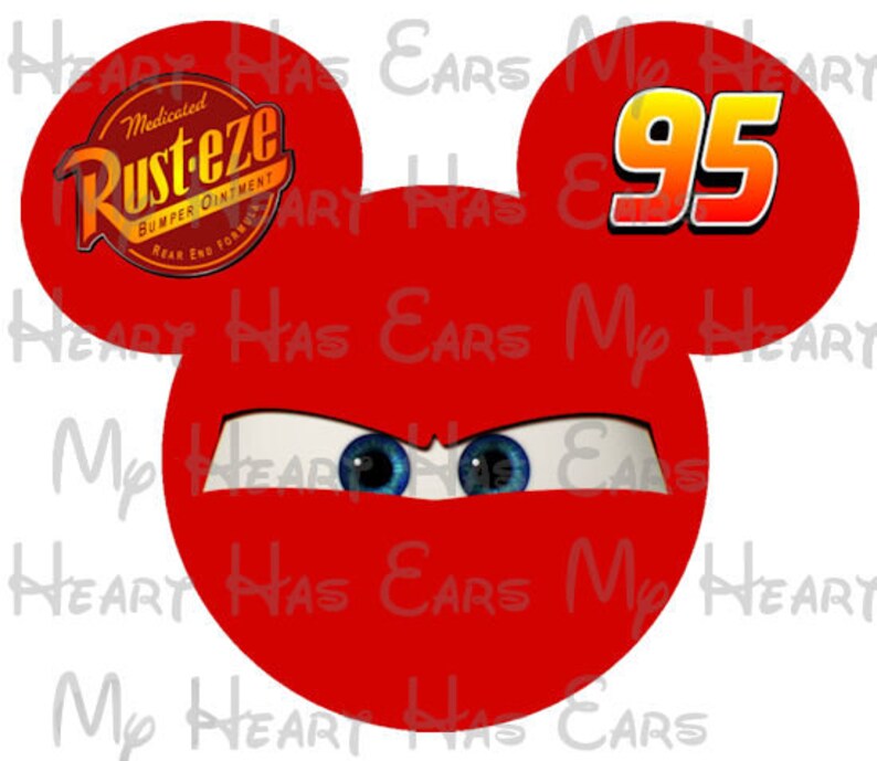 Lightning Mcqueen Mickey Mouse Head Ears Image Png Digital - Etsy Lightning Mcqueen Mickey Mouse Head Ears Image Png Digital - Etsy