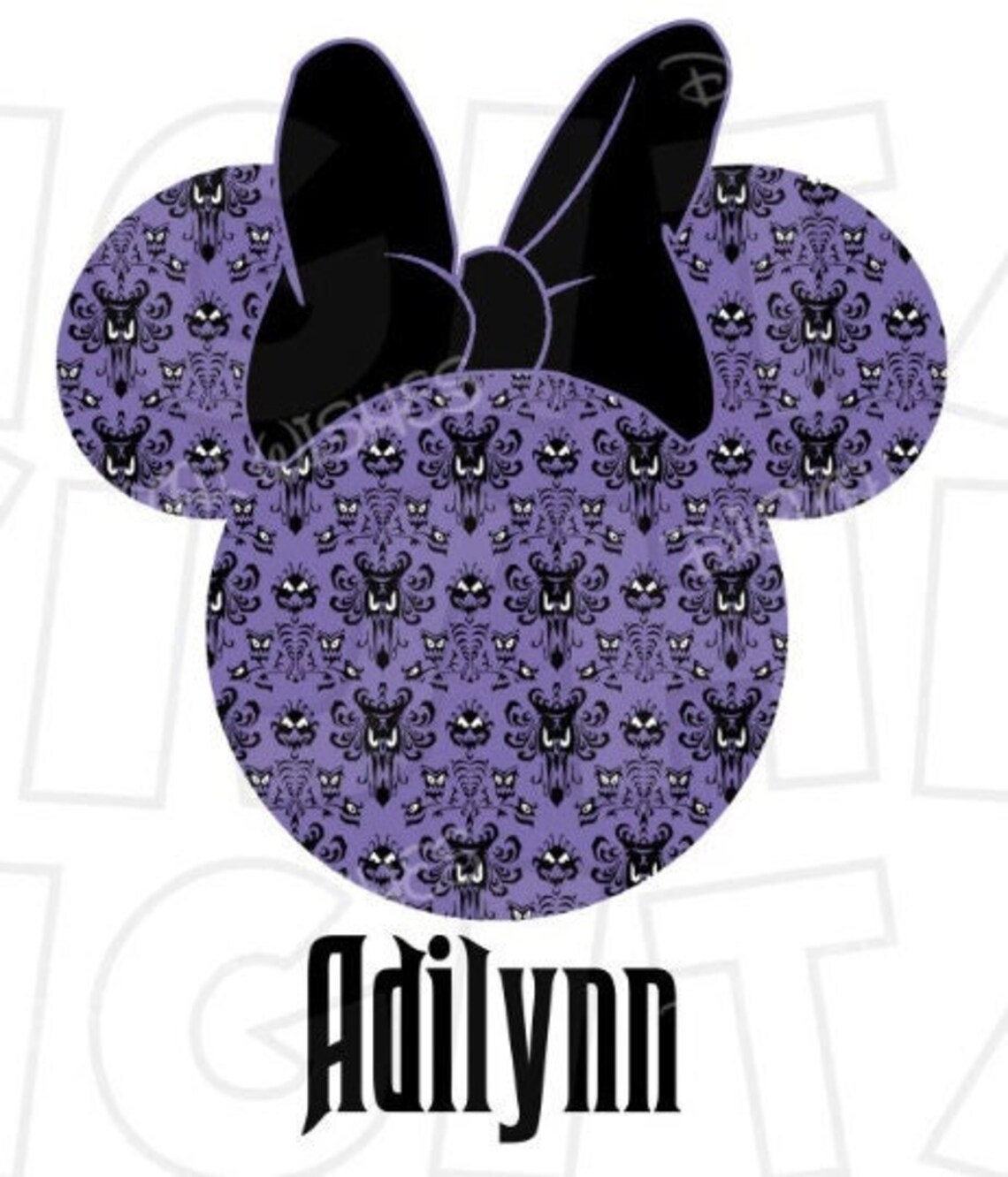Haunted Mansion Wallpaper Minnie Mouse Head Ears Vacation - Etsy