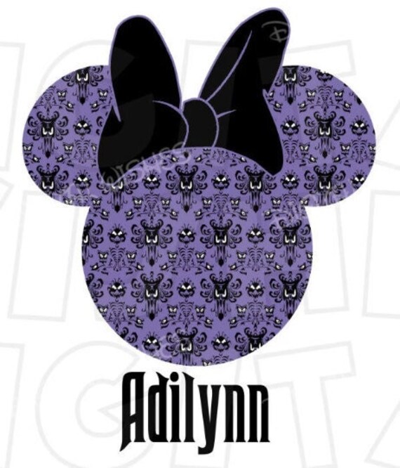 Haunted Mansion Wallpaper Minnie Mouse Head Ears Vacation - Etsy