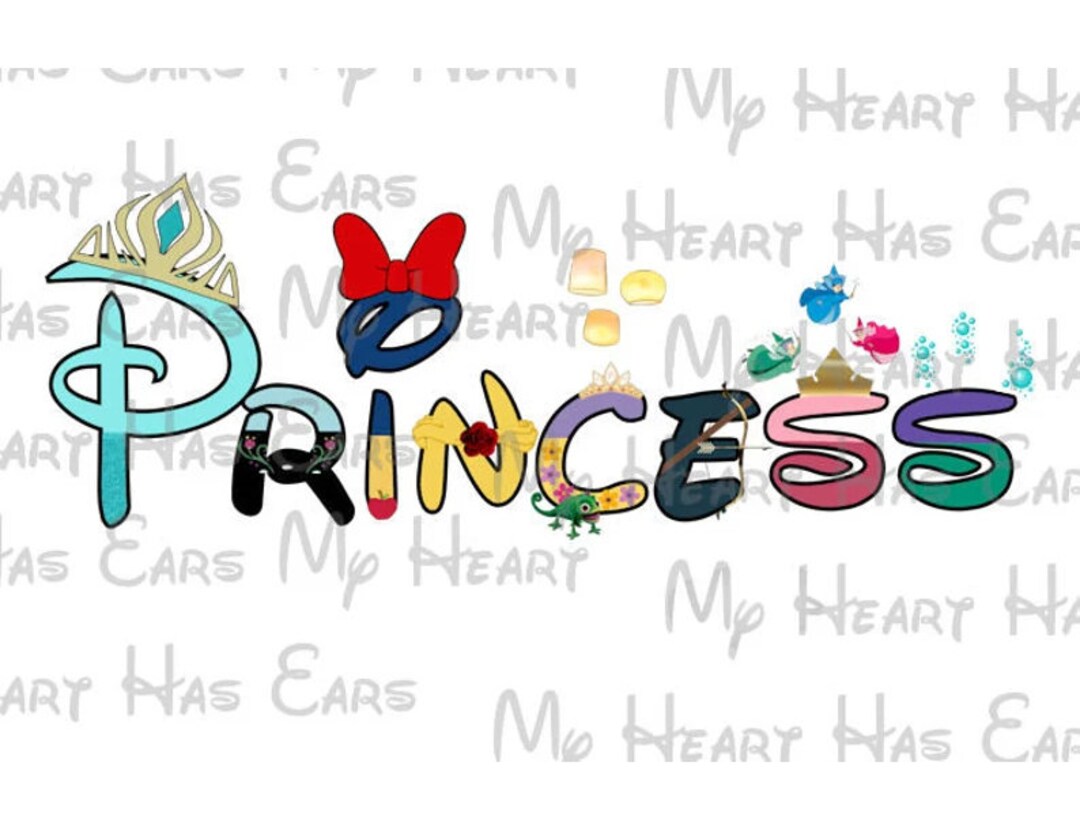 Princess in a Word Text Family Vacation Image Png Digital File ...