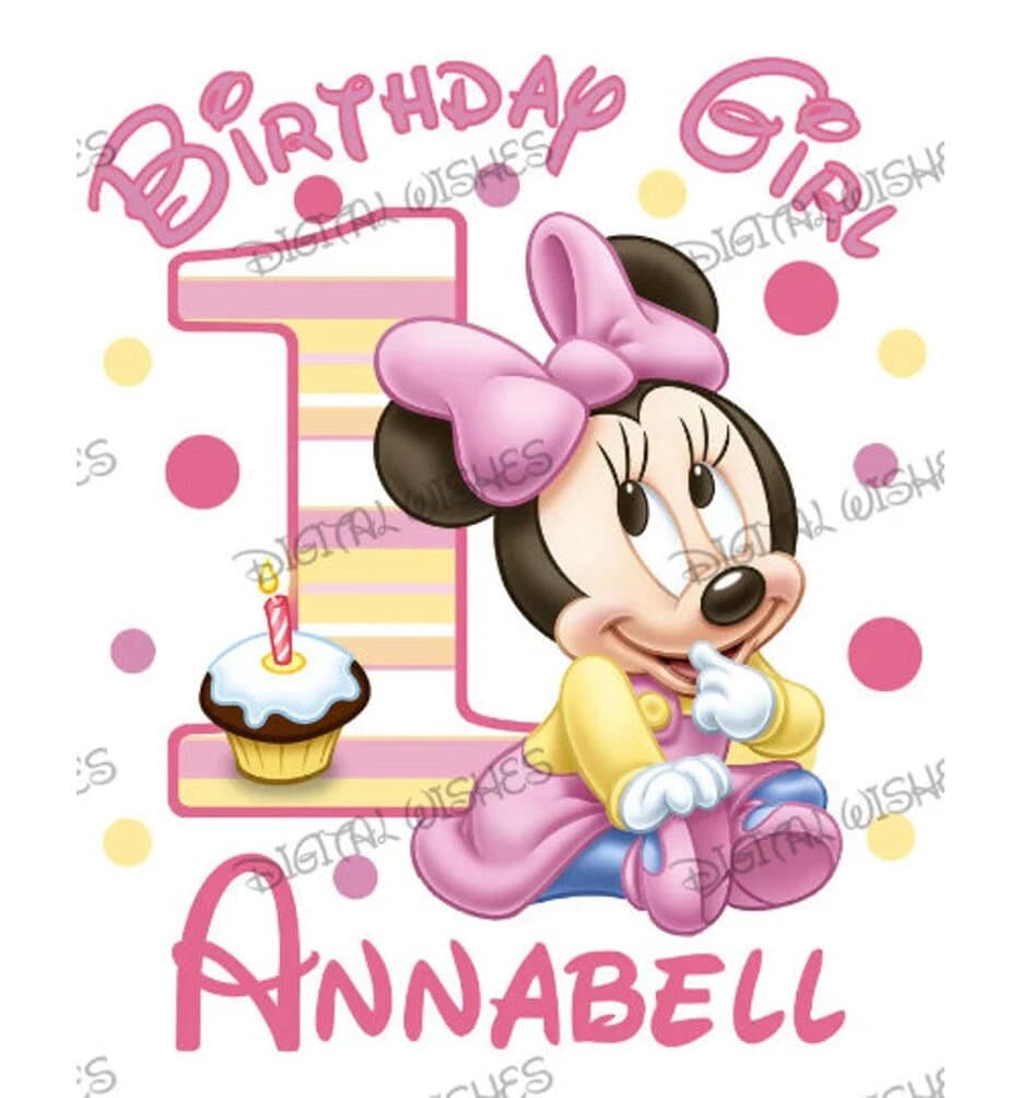 Minnie Mouse 1st Birthday Clipart