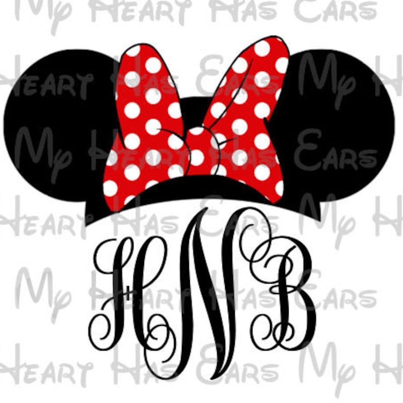Minnie Monogram - Etsy