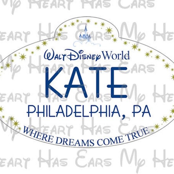 Disneyland Cast Member Name Tag File - Etsy