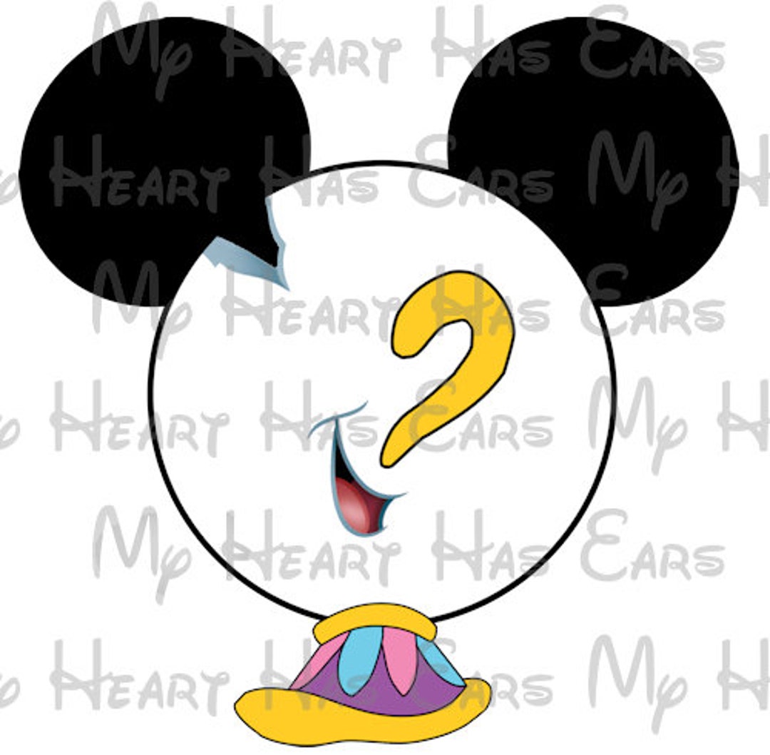 Chip Tea Cup Beauty and the Beast Mickey Mouse Head Ears Image - Etsy