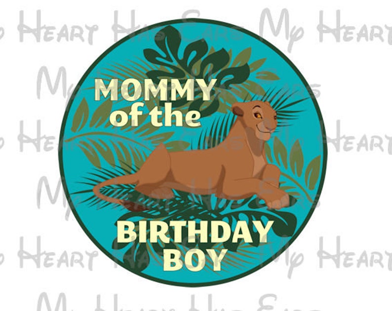 Simba Lion King Birthday Image Personalized ANY NAME NUMBER - Etsy