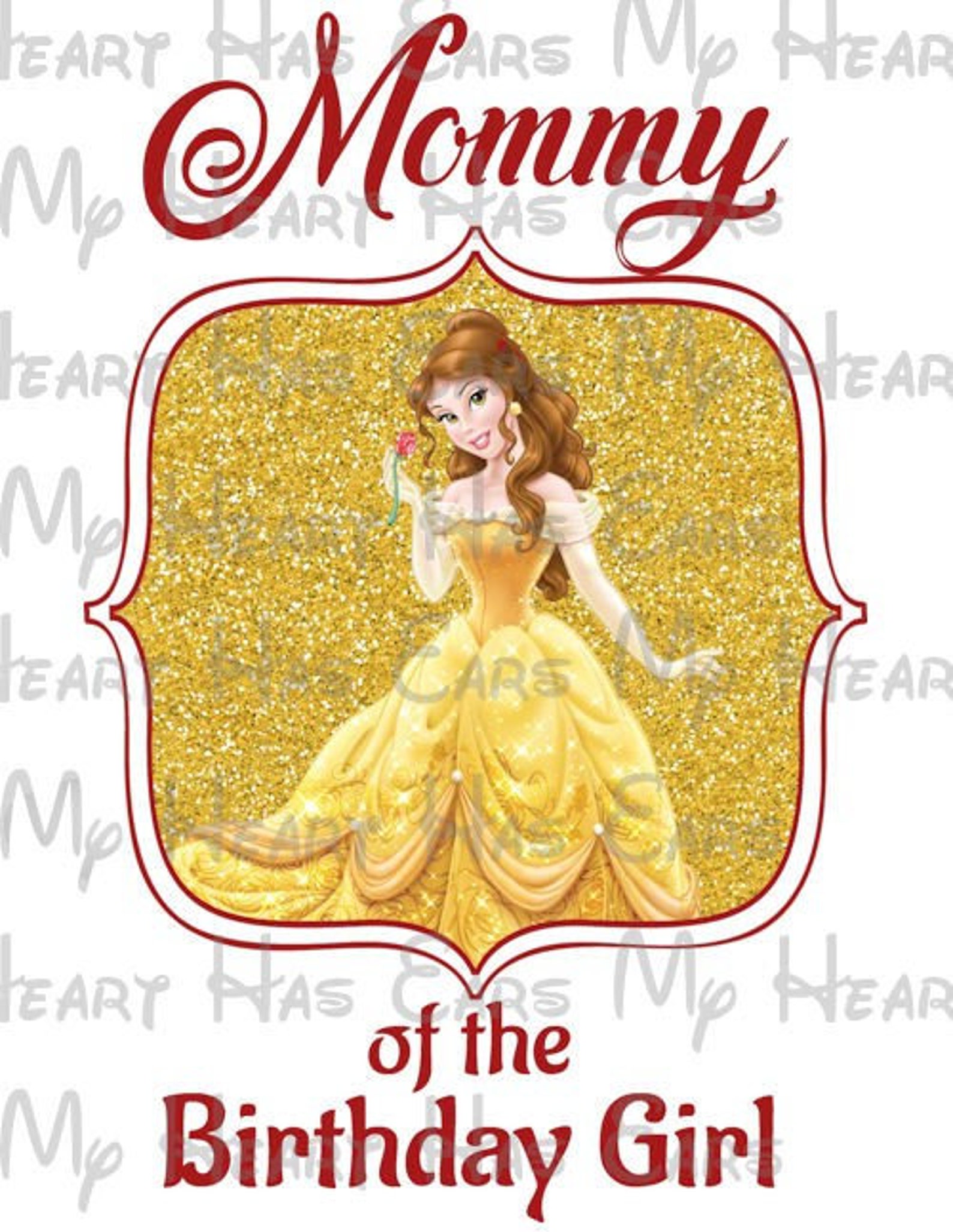 Belle Beauty and the Beast Birthday Squad of the Birthday Girl - Etsy