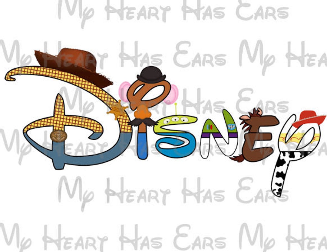 Toy Story in a Word Character Font Family Vacation Image Png Digital ...
