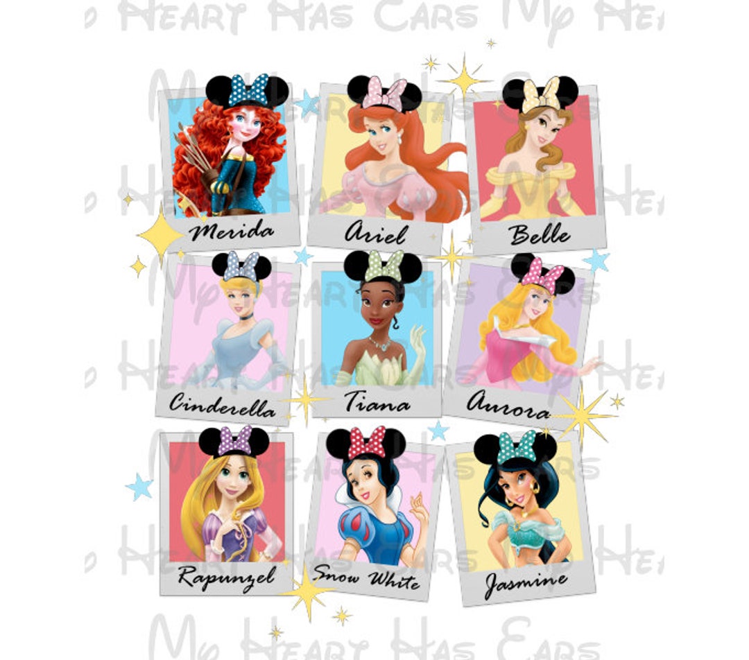 Polaroid Pictures Princess Image Png Digital File Sublimation Print ...