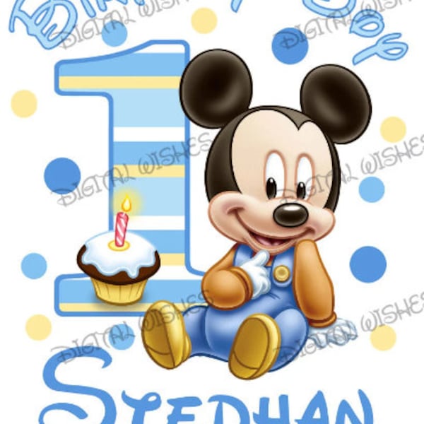 Mickey Mouse 1st Birthday - Etsy